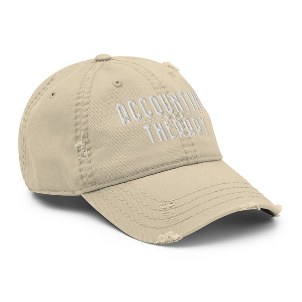 Distressed Dad Hat - Accounting Therapy